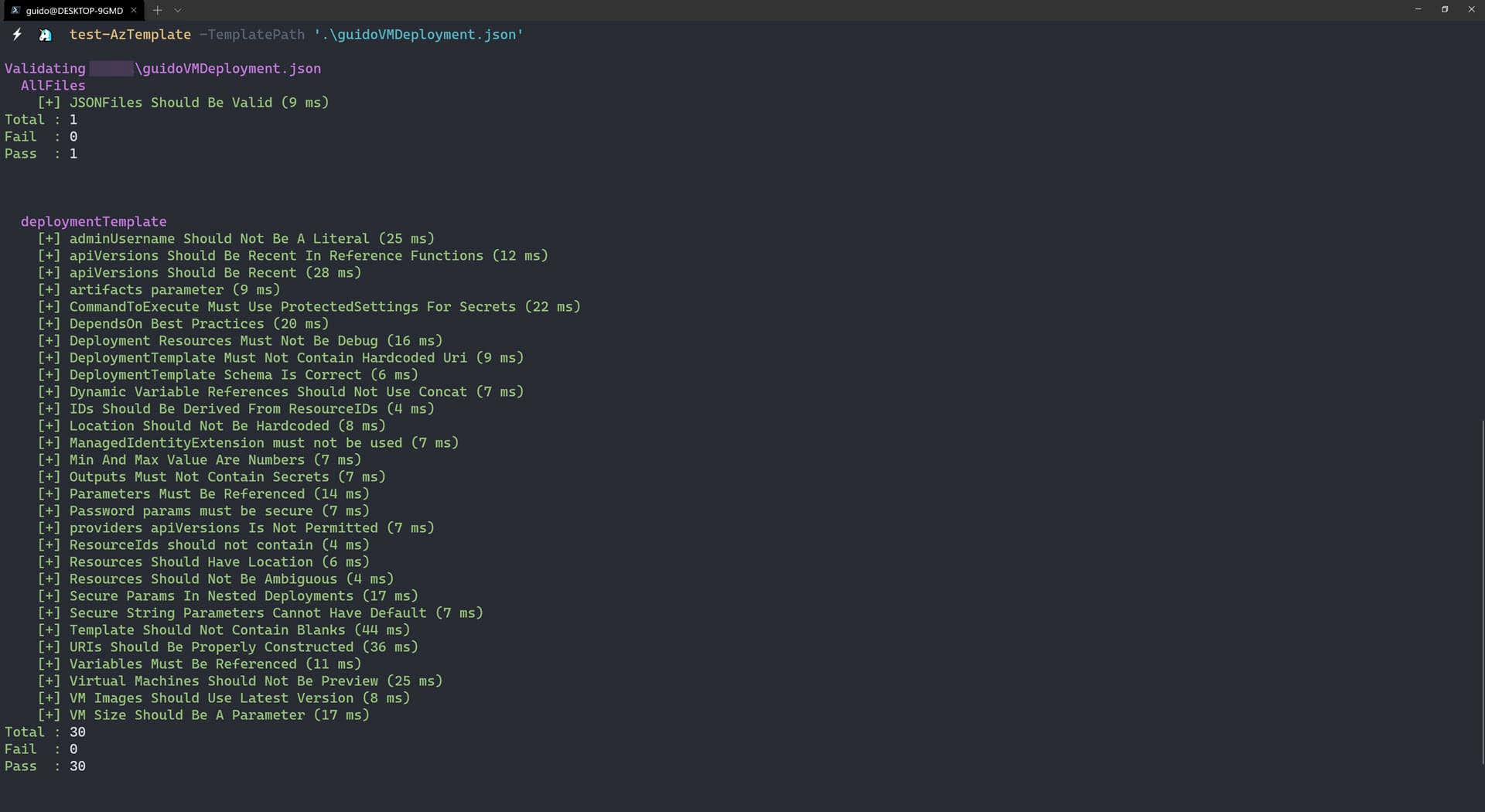 Testando Seus Templates Arm Com Powershell E Arm Ttk Guido Oliveira 4148